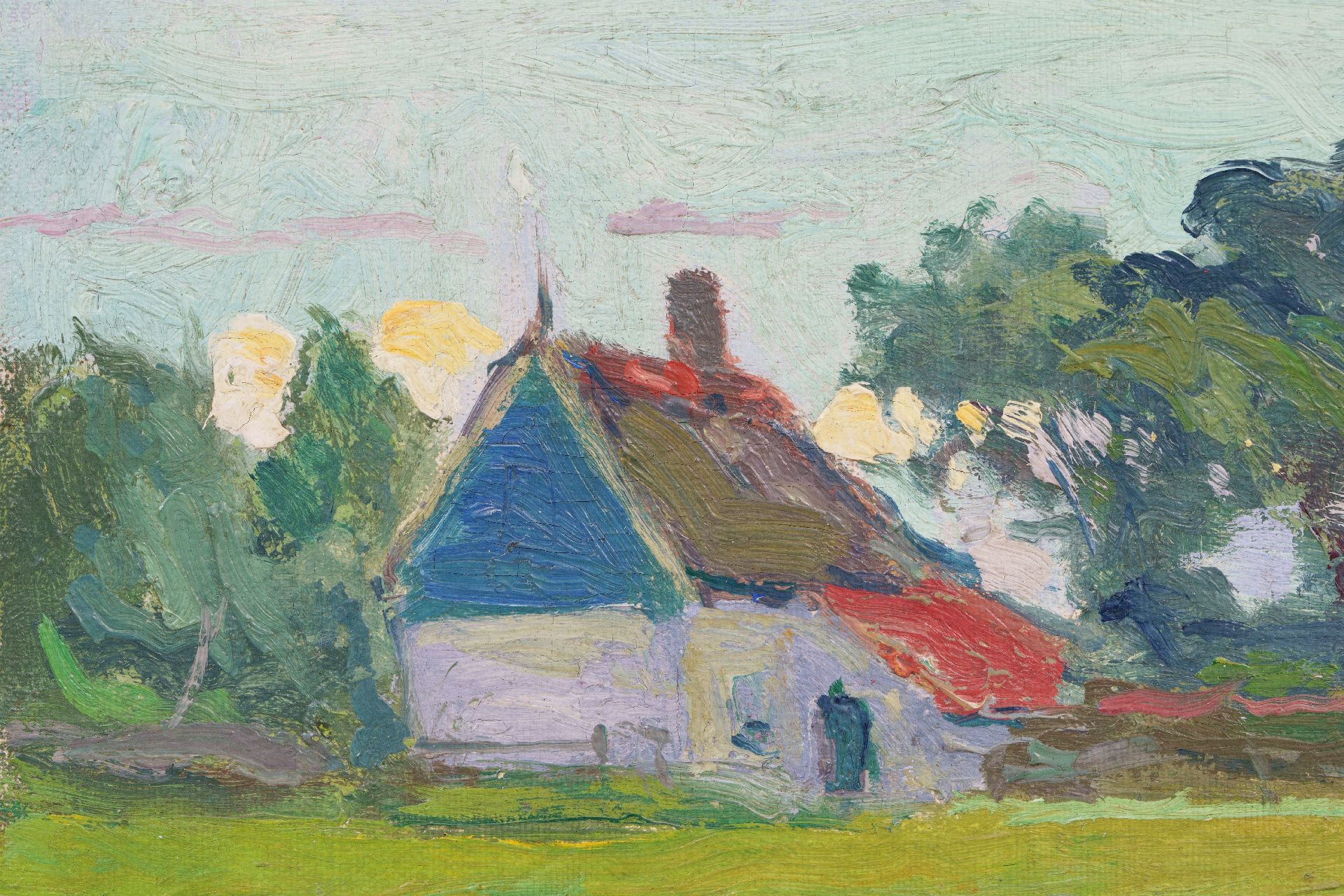 Dirk Filarski | Paintings for Sale | A farmhouse in summer
