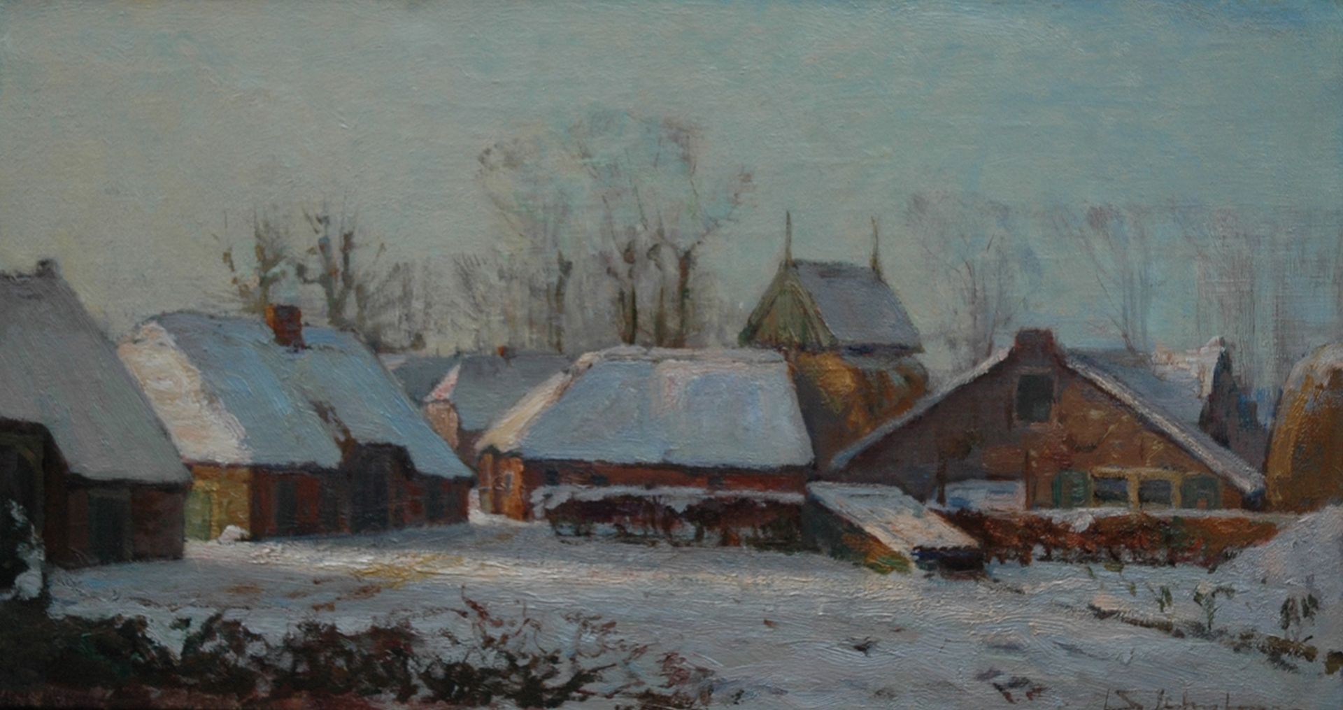David Schulman | Paintings prev. for Sale | Winter in Blaricum