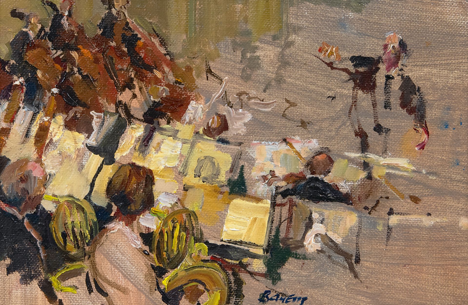Hans Bayens | Paintings for Sale | The orchestra of the Amsterdam ...