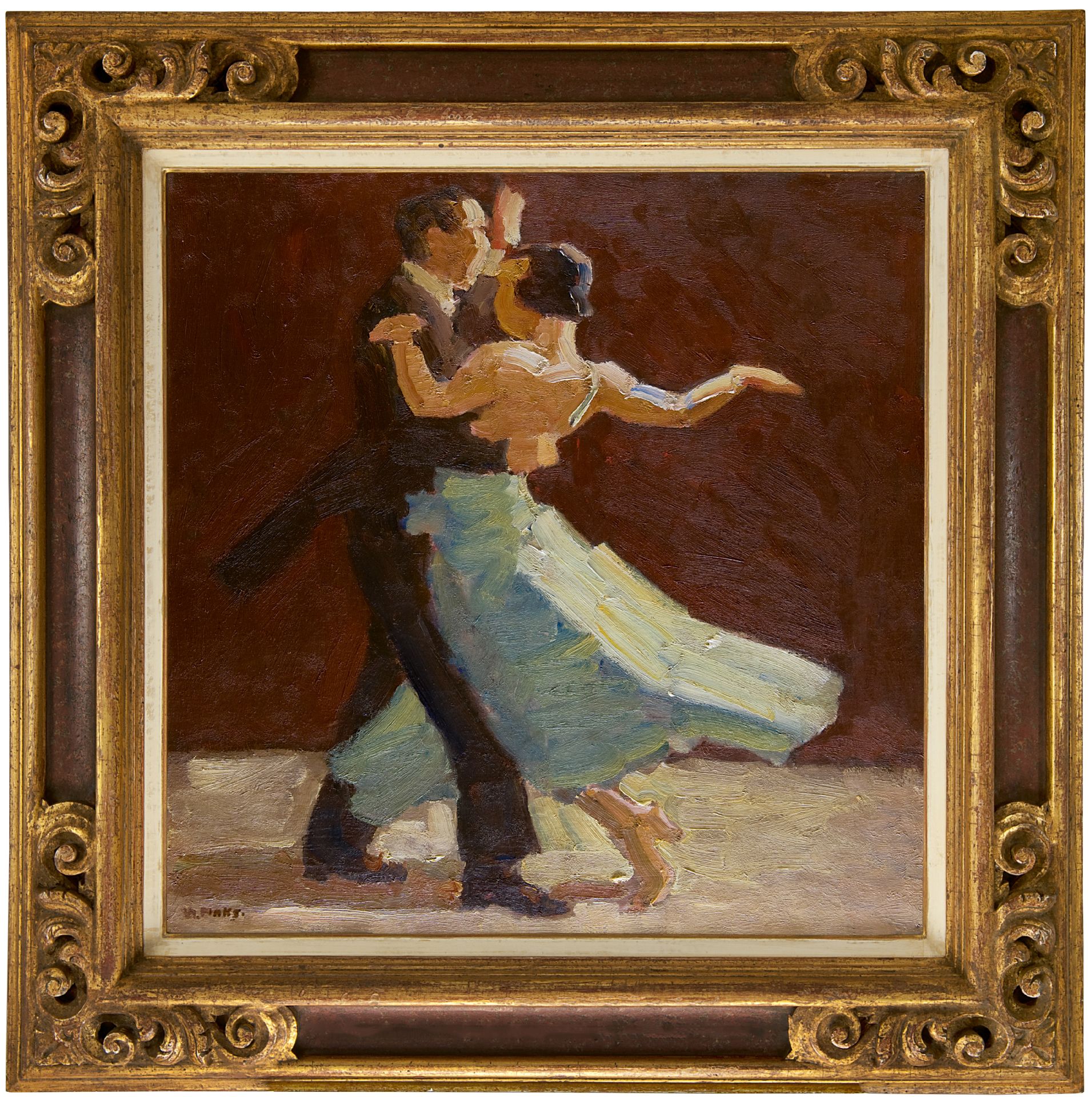 Kees Maks | Paintings for Sale | A dancing couple