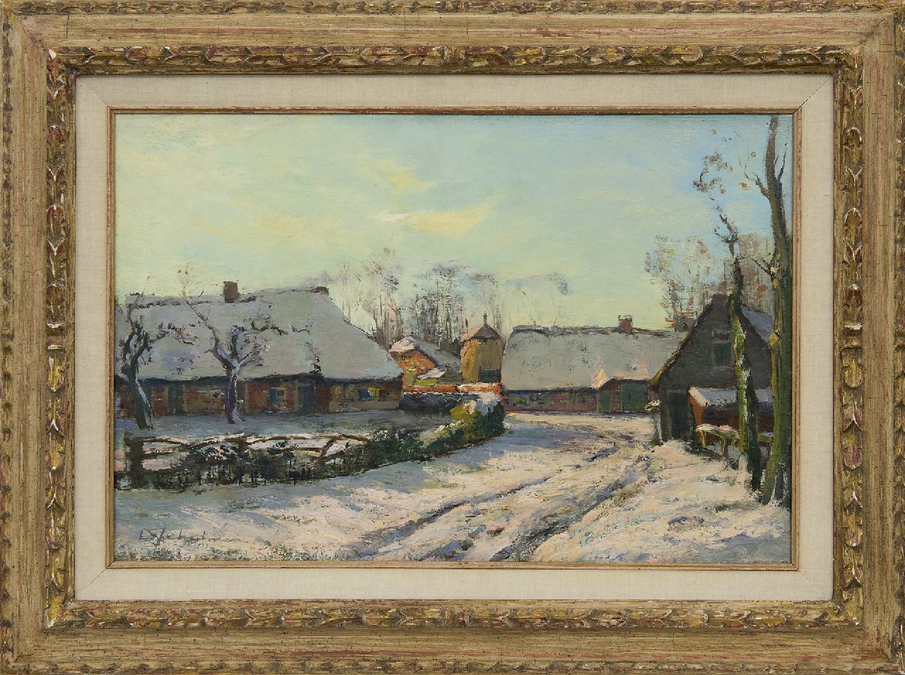 David Schulman | Paintings prev. for Sale | Winter morning in Blaricum